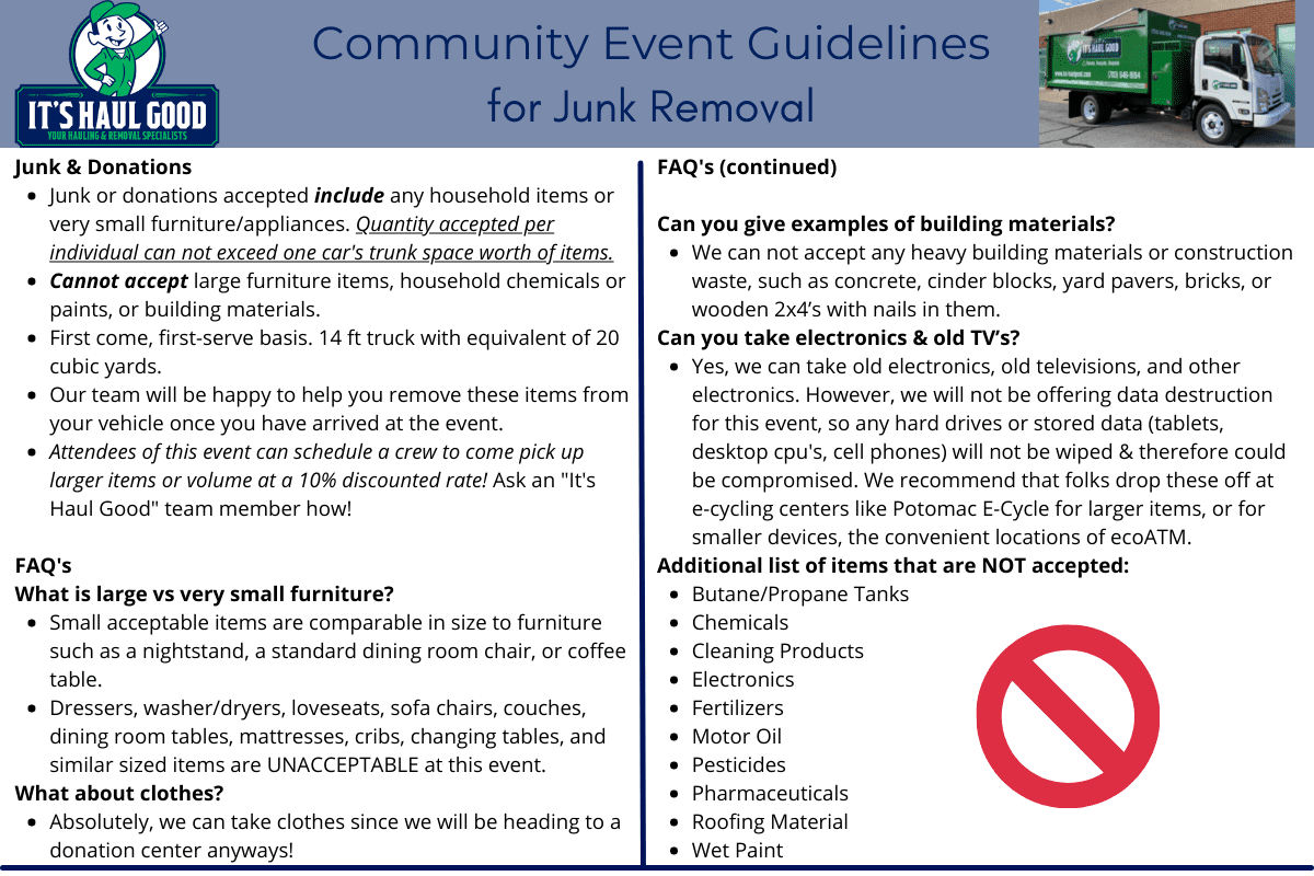 Rutherford Civic Association 2022 Spring Cleaning Junk Removal - Focus ...