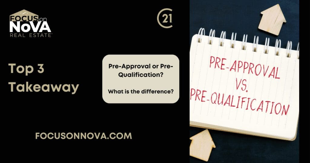 Pre Approved or Pre-Qualified - What is the difference? - Focus on NoVA ...